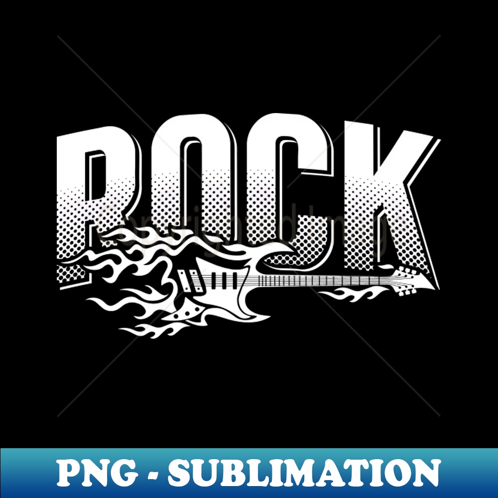 Rock Vintage Grungy Halftone - Sublimation-Ready PNG File - | Inspire ...
