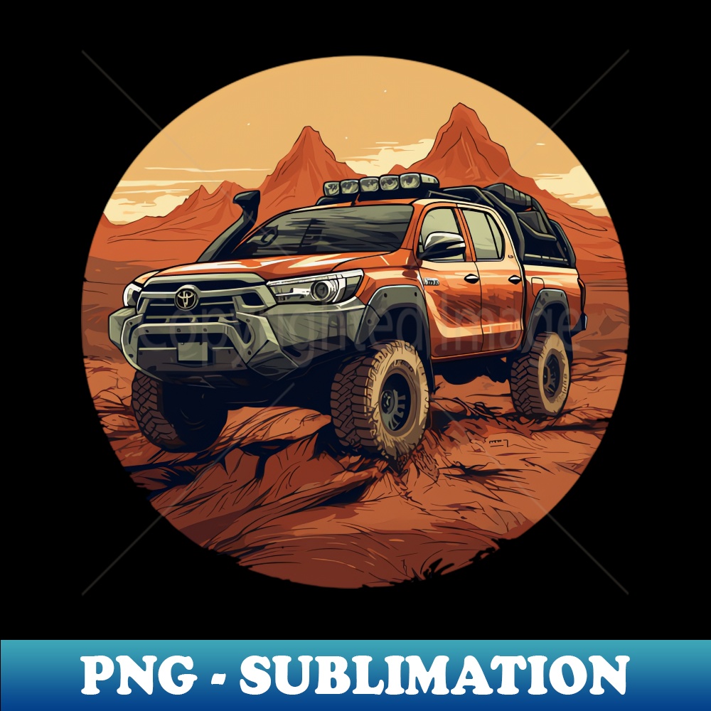 Toyota Hilux - PNG Transparent Sublimation Design - Bold & E | Inspire ...