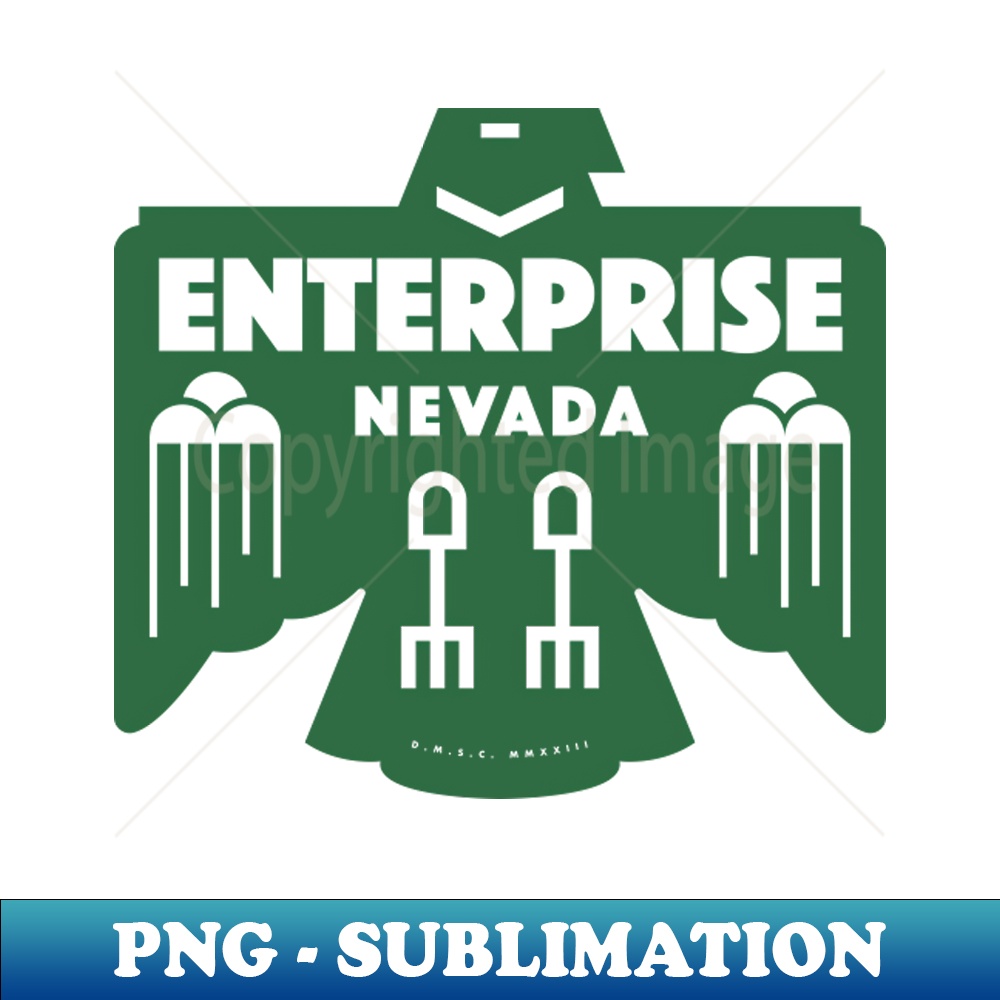 Native American Bird - Enterprise Nevada Green - Retro PNG S | Inspire Uplift