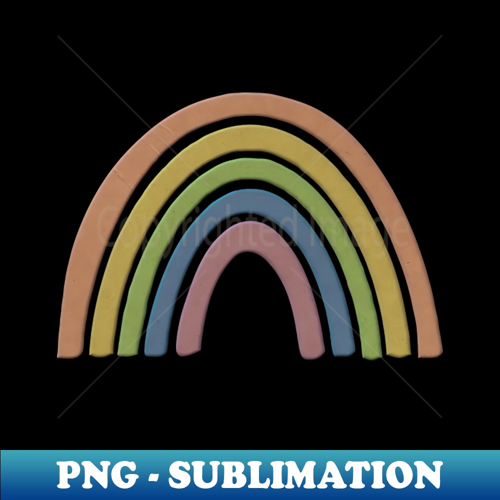 Rainbow With Faux Rustic Paper Texture - PNG Transparent Sub - Inspire ...