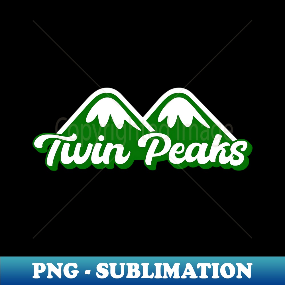 Twin Peaks Logo Plain - Modern Sublimation PNG File - Fashio | Inspire ...