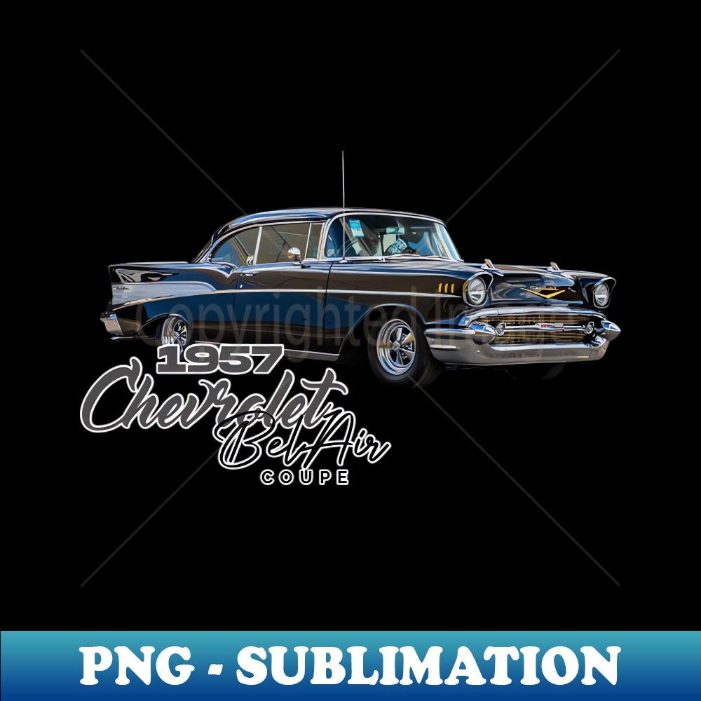 1957 Chevrolet Bel Air Coupe - Vintage Sublimation PNG Downl | Inspire ...