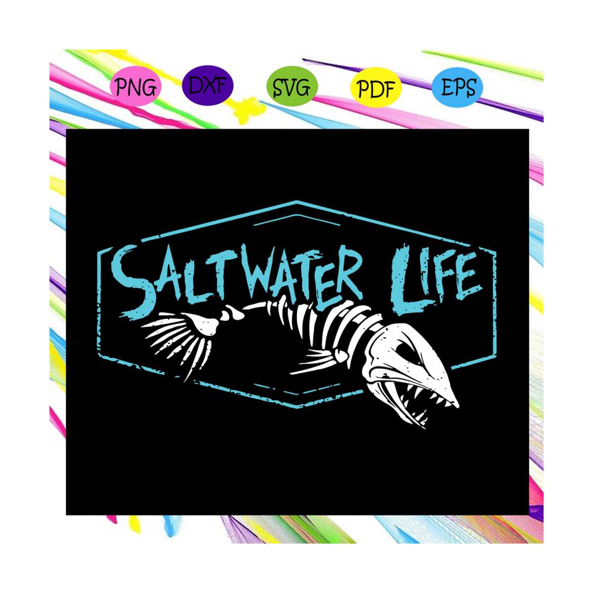 Saltwater Life Svg, Saltwater Svg, Fishing Svg, Fishing Gift | Inspire ...