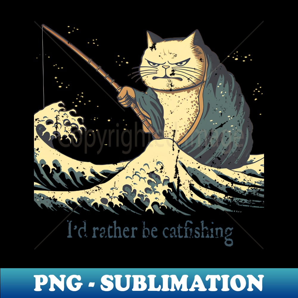 Catfishing - Id rather be catfishing - High-Resolution PNG S | Inspire ...