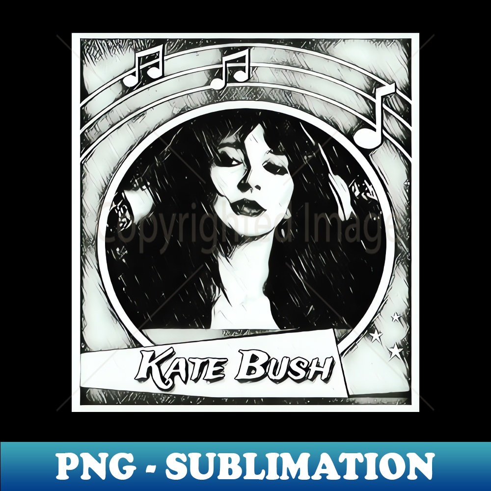 Kate Bush Retro Aesthetic Design - PNG Transparent Digital | Inspire Uplift