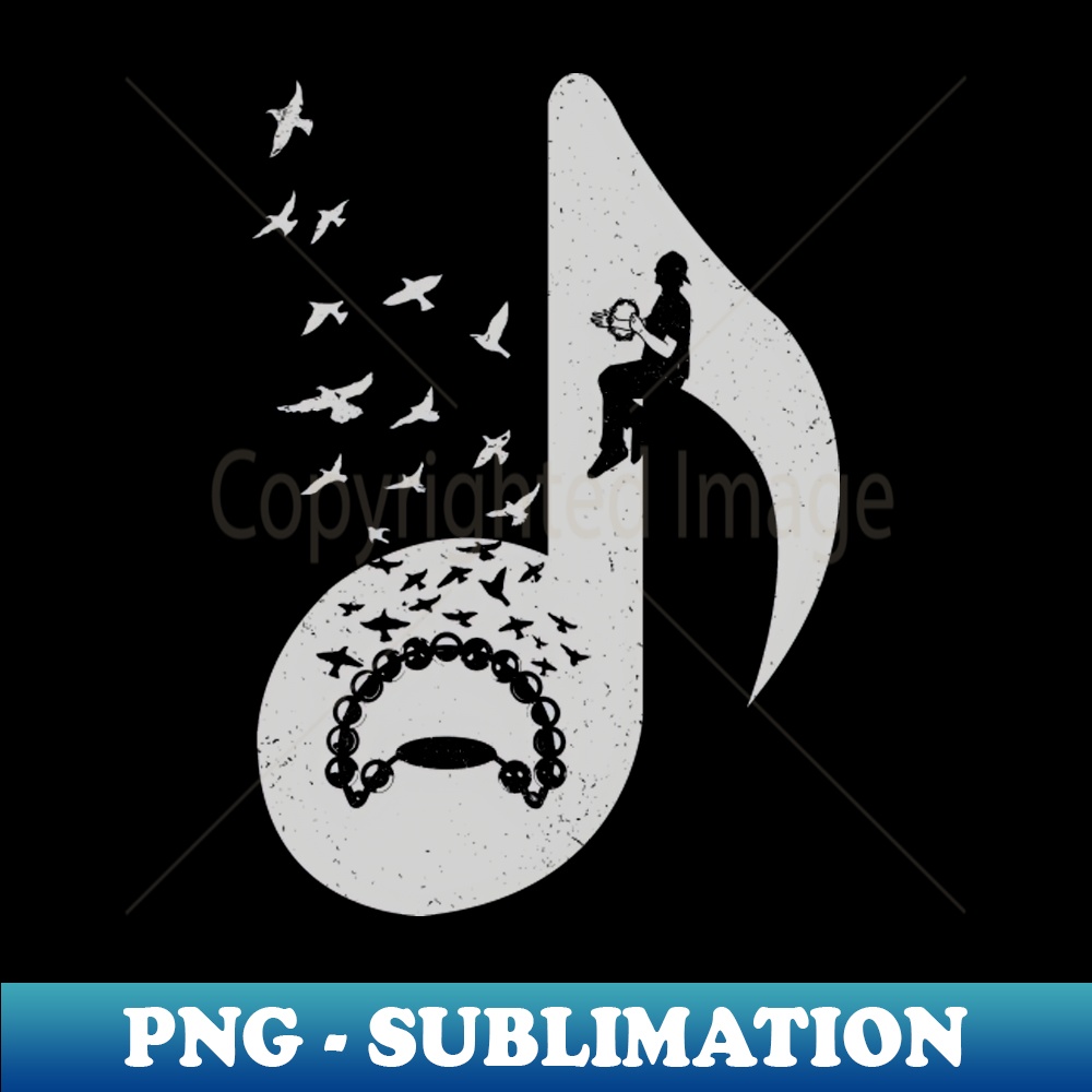 Musical note - Tambourine - PNG Transparent Digital Download - Inspire ...