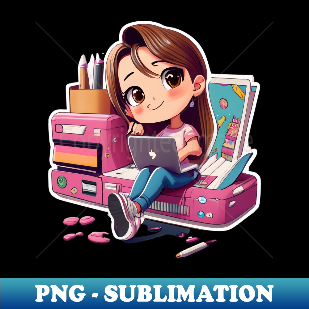 Stickers for girls - Signature Sublimation PNG File - Bold & | Inspire ...