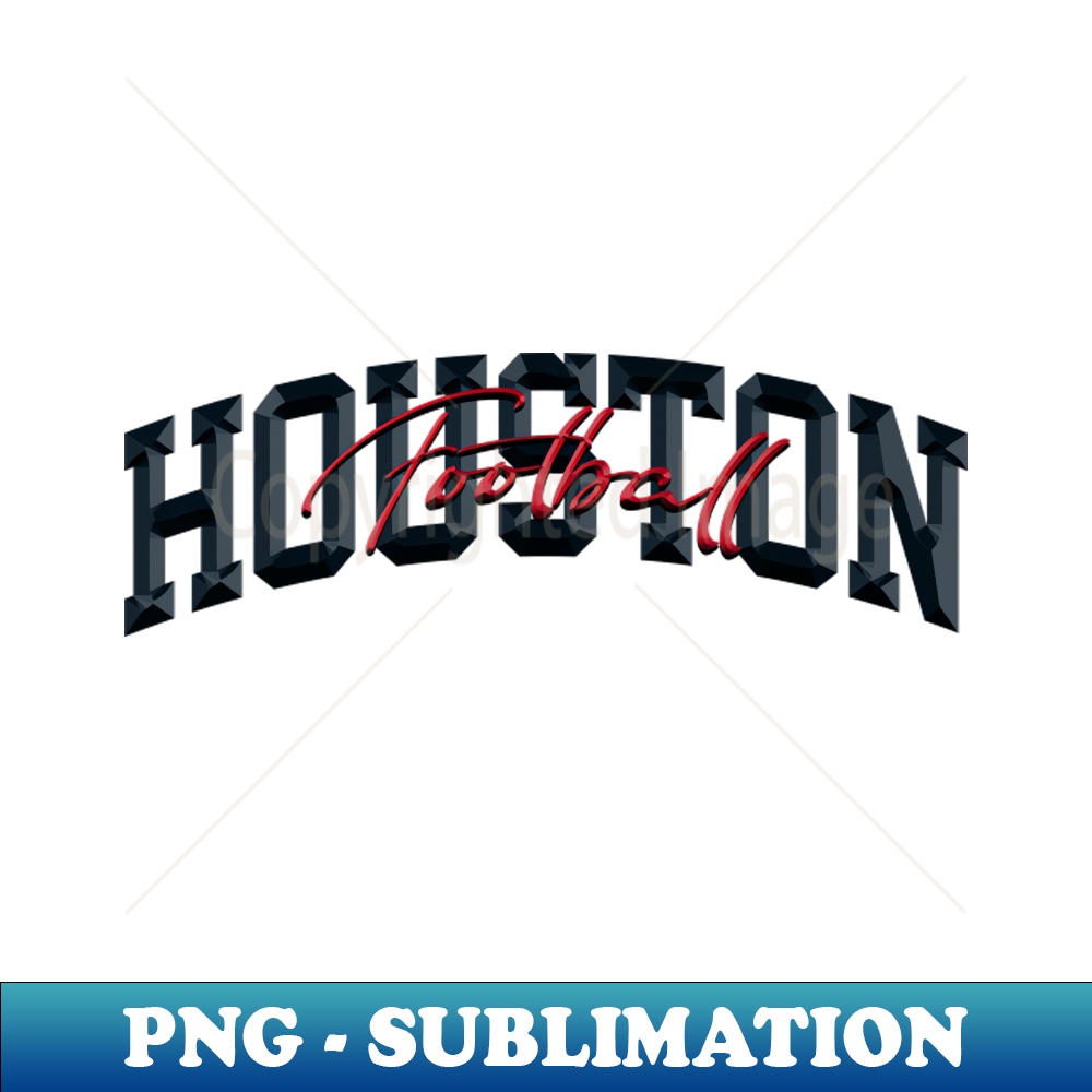 Houston Football 3D Chrome - PNG Transparent Digital Downloa | Inspire ...