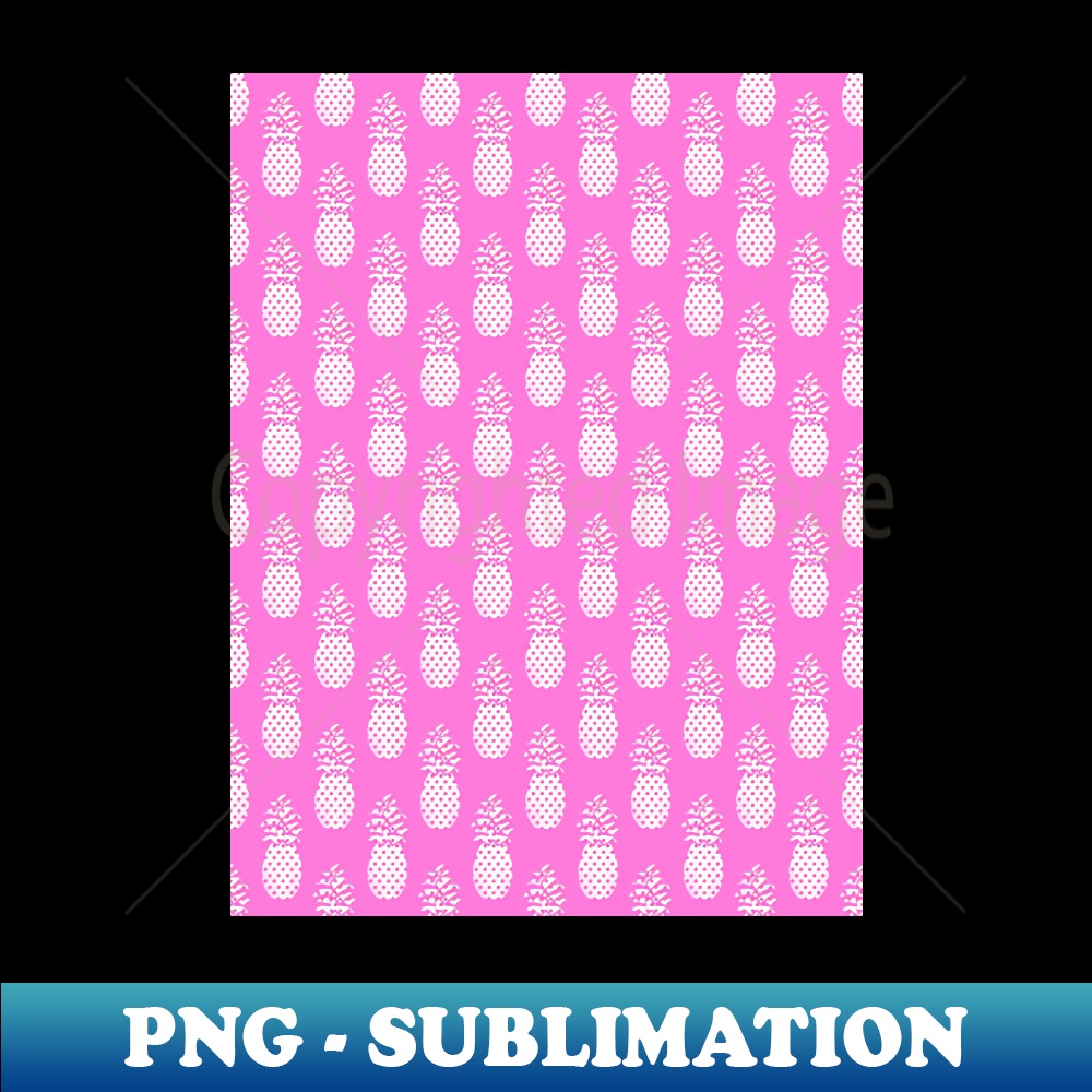 Pink Polka Dots Pineapple - PNG Transparent Sublimation Desi | Inspire ...