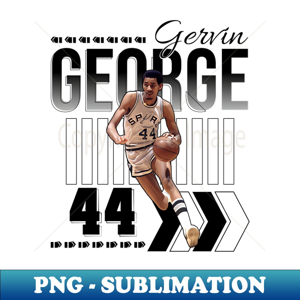 George Gervin - PNG Transparent Sublimation File - Perfect f | Inspire ...