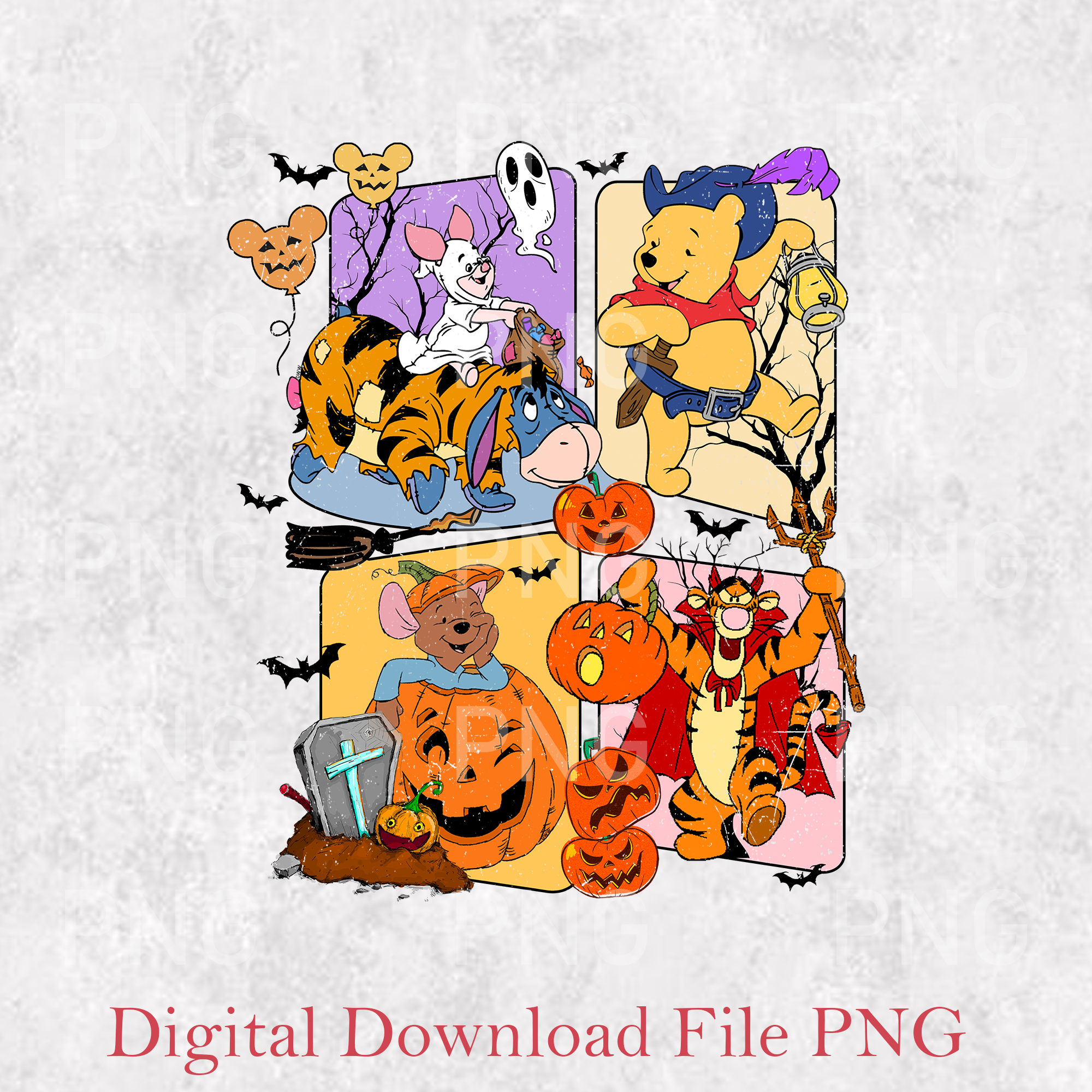 Retro Winnie The Pooh PNG, Pooh And Friends PNG, Disney Pooh - Inspire ...