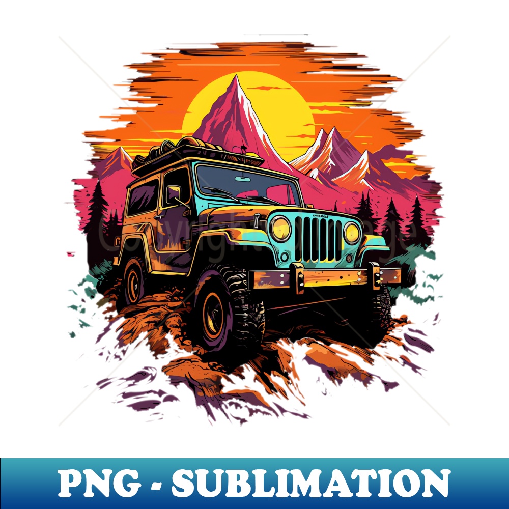 Jeep Cj - Artistic Sublimation Digital File - Capture Imagin | Inspire ...