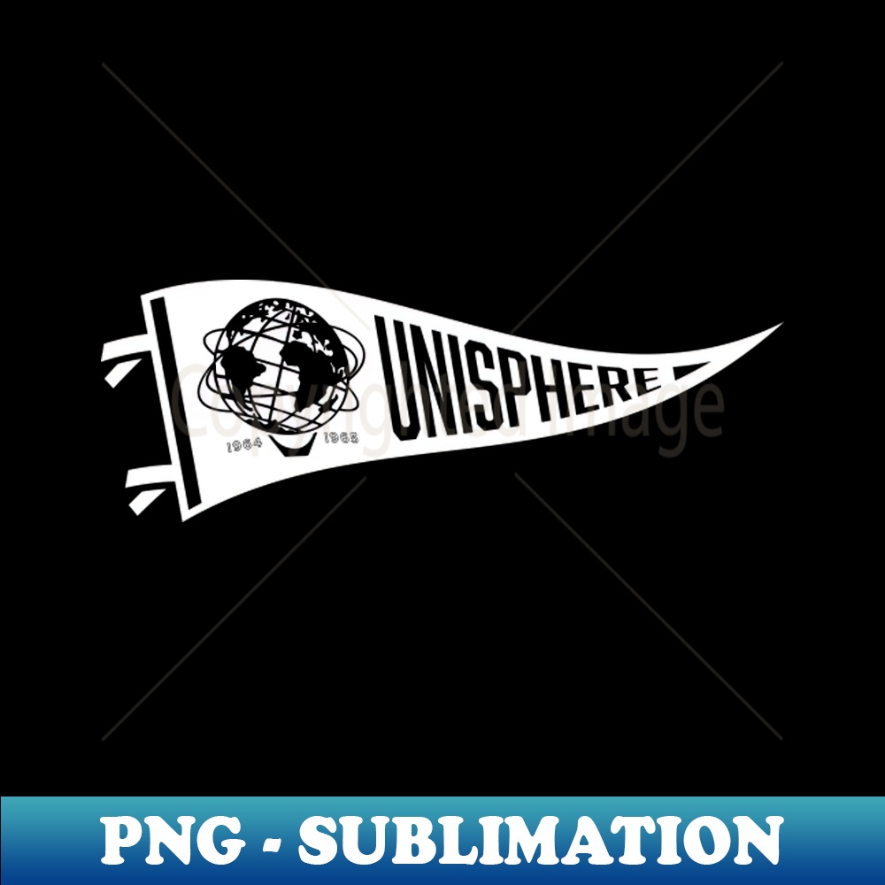 1964-65 New York Worlds Fair - Unisphere Pennant White - PNG | Inspire ...