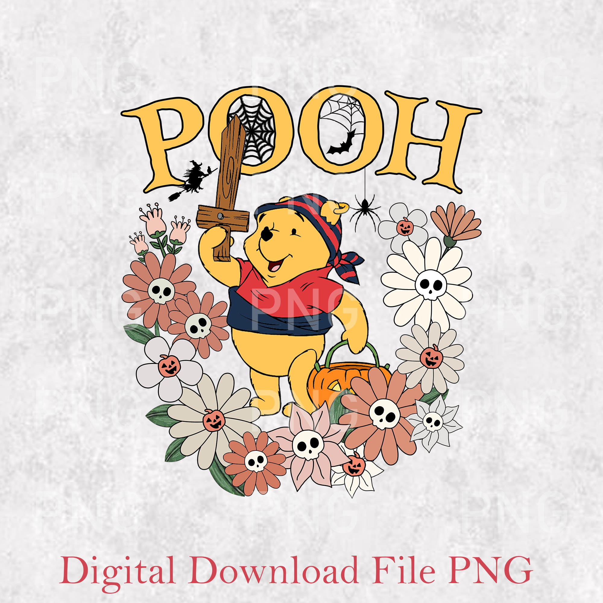 Retro Winnie The Pooh Flora PNG, Disney Pooh Bear PNG, Pooh - Inspire ...