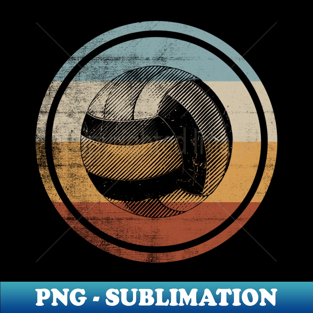Retro Vintage Female Volleyball Player Design Volleyball - M | Inspire ...