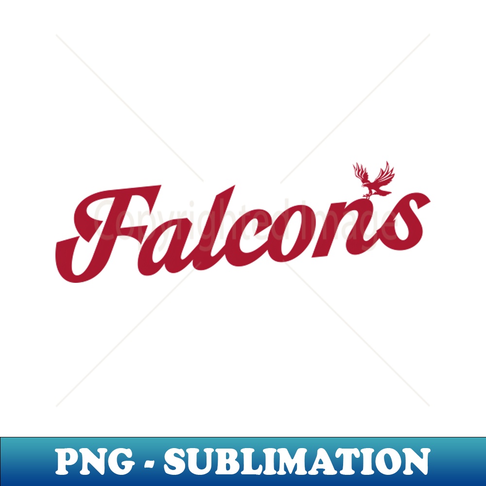Falcons Football Retro - PNG Transparent Sublimation Design | Inspire ...