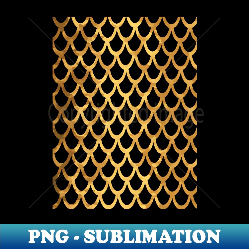 MERMAID Scales Gold And Black - Aesthetic Sublimation Digita | Inspire ...