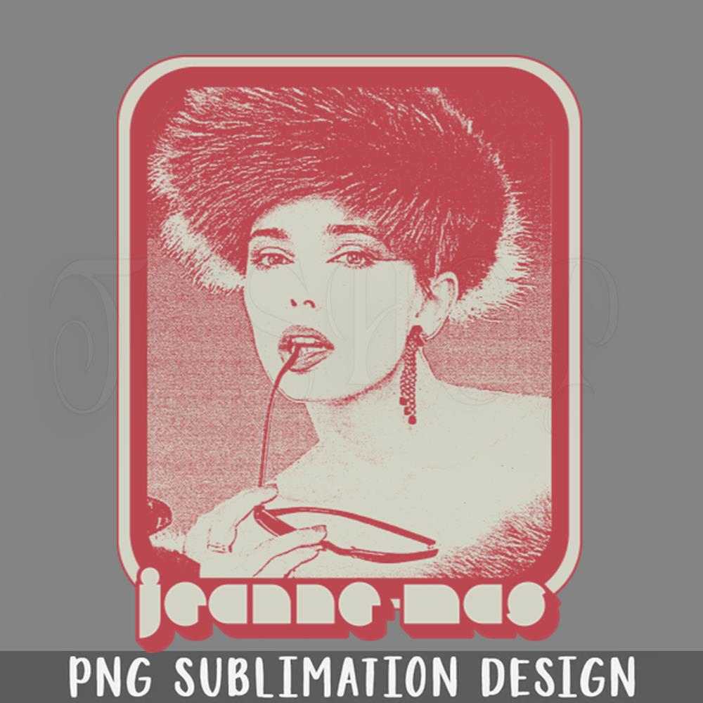 Jeanne Mas Retro Aesthetic Fan Design PNG Download | Inspire Uplift