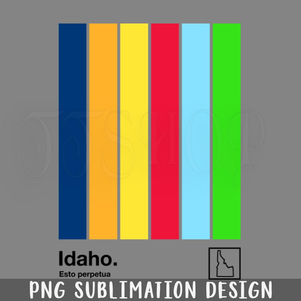 Idaho State Flag Original Minimalist Artwork oster Design P | Inspire ...