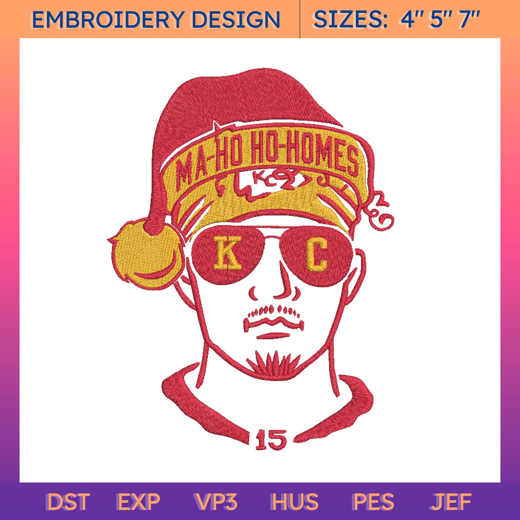 Ma-Ho-Ho-Homes Football Logo Embroidery Design, NFL Kansas C | Inspire ...