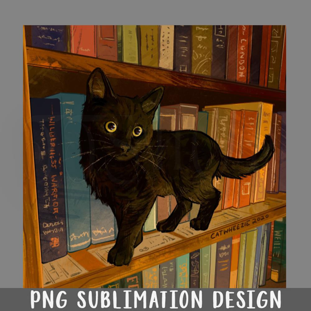 Little Library Cat PNG Download | Inspire Uplift