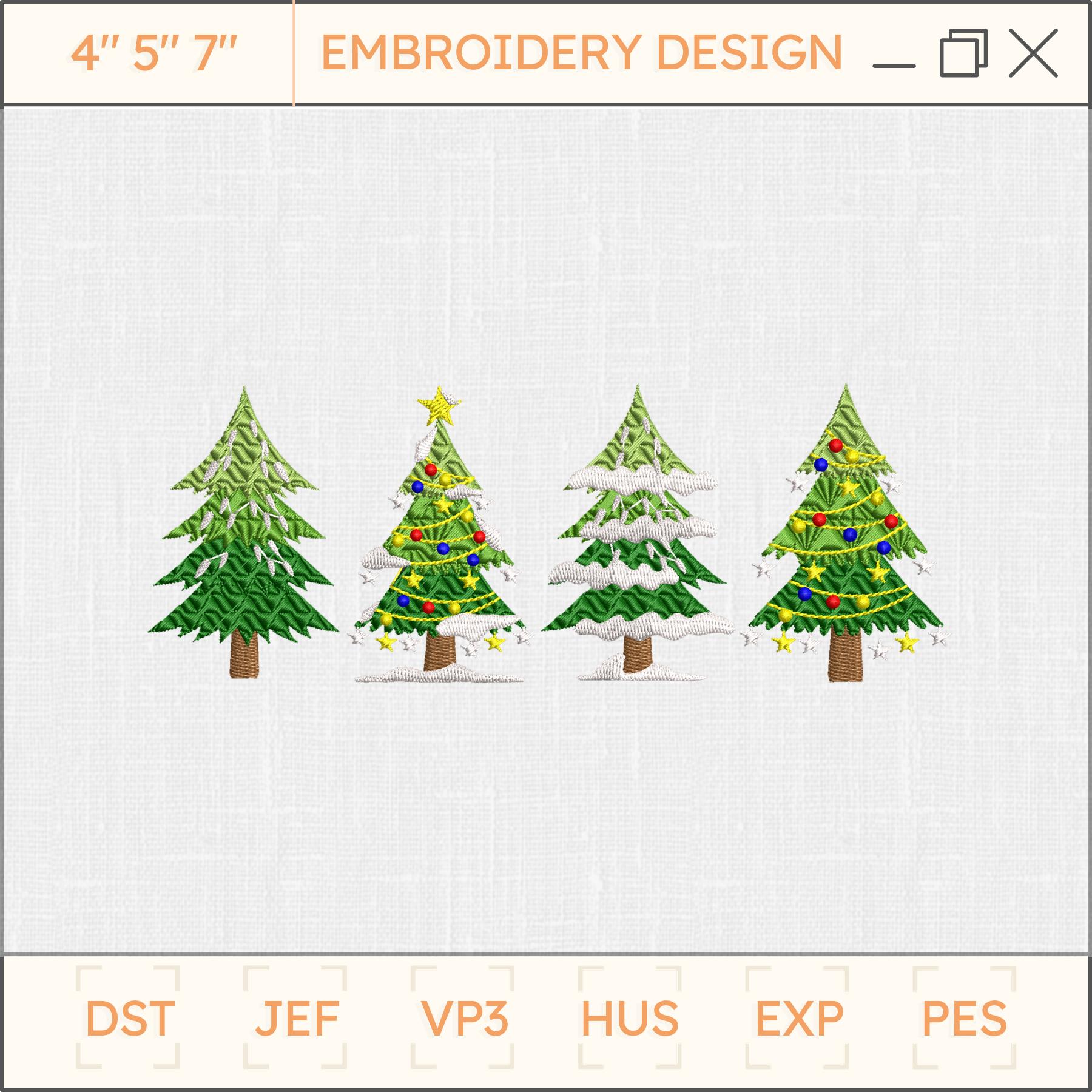 Christmas Tree Embroidery Designs, Christmas Embroidery Desi - Inspire ...