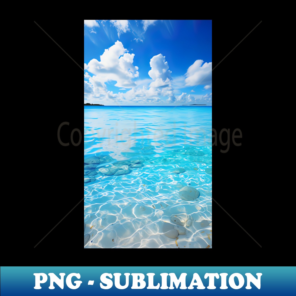 clean ocean with blue sky in maldives - Signature Sublimatio | Inspire ...