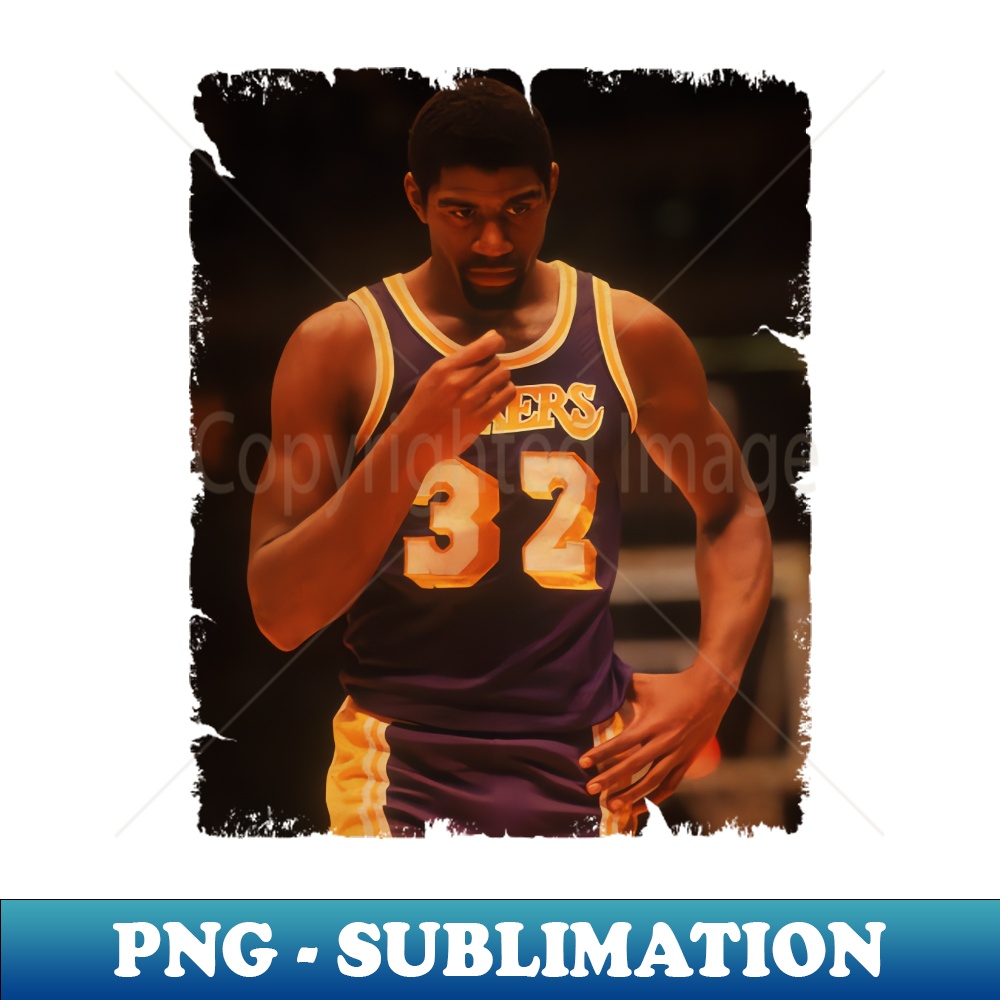 Magic Johnson Magic Johnson Vintage Design Of Basketball 7 | Inspire Uplift