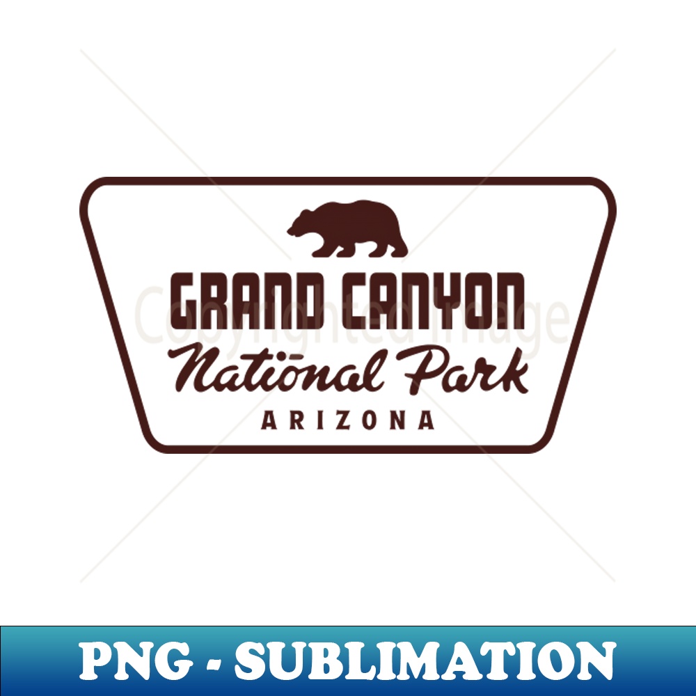 Grand Canyon National Park Bear Badge - Brown - Trendy Subli | Inspire ...