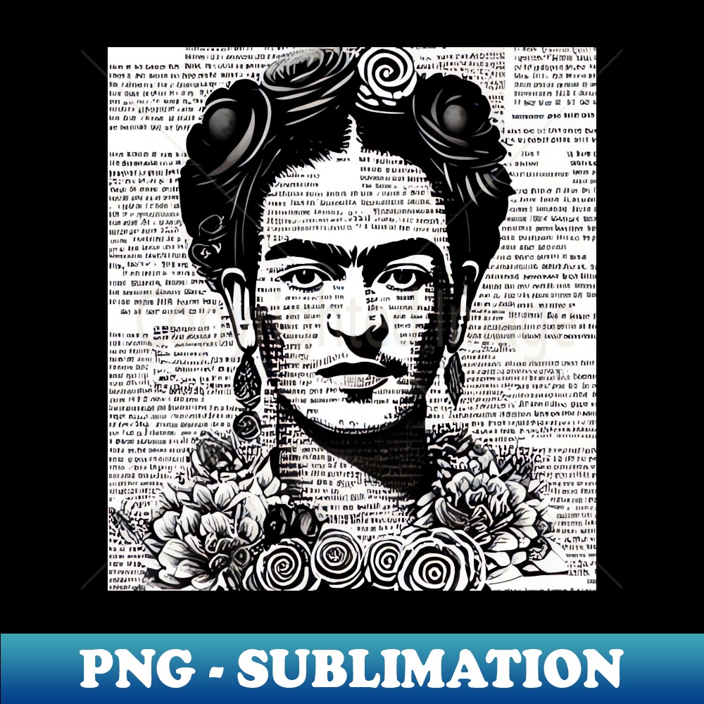 Frida Kahlo - PNG Transparent Sublimation File - Spice Up Yo | Inspire ...