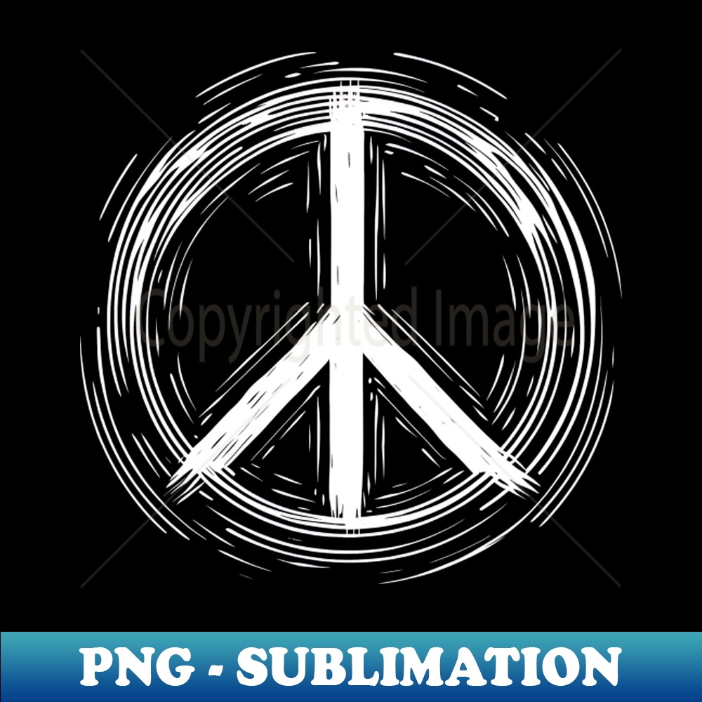 Peace Symbol Retro Design Peace Sign - Professional Sublimat | Inspire ...