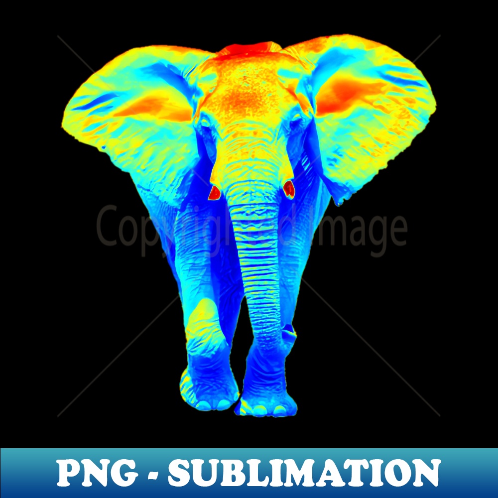 African Elephant Heatmap - High-Resolution PNG Sublimation F | Inspire ...