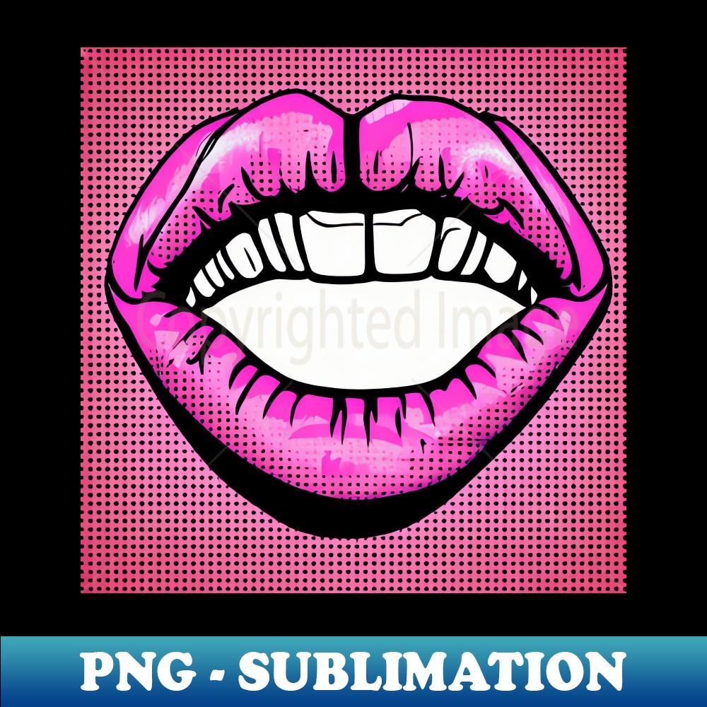 Comical Pink Lips - Exclusive Sublimation Digital File - Bol | Inspire ...