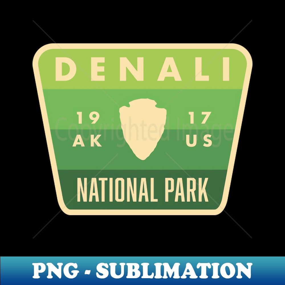 Denali National Park Retro Arrowhead Patch Green - High-Reso | Inspire ...