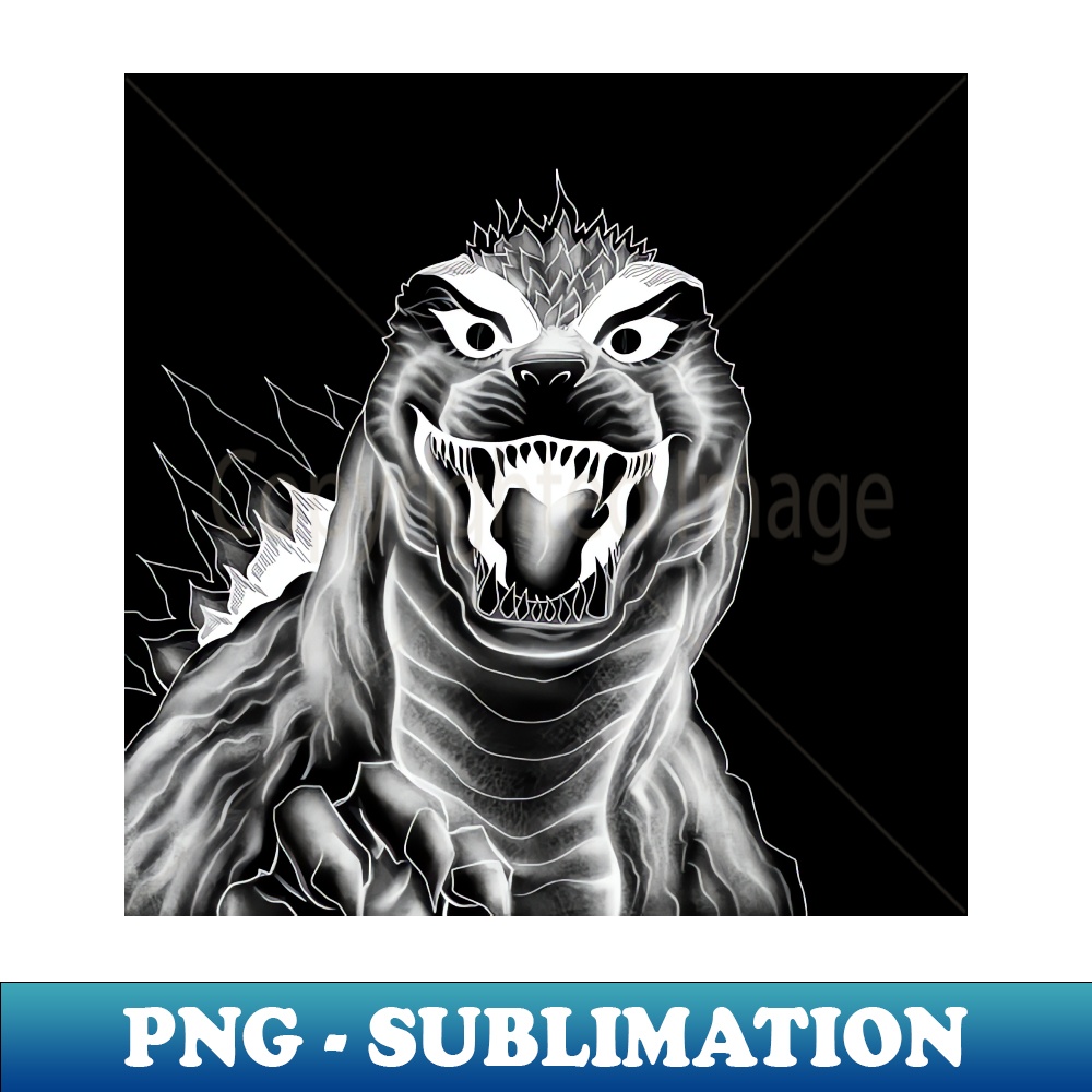 gojira in the mist ecopop wild kaiju art - Instant PNG Subli | Inspire ...