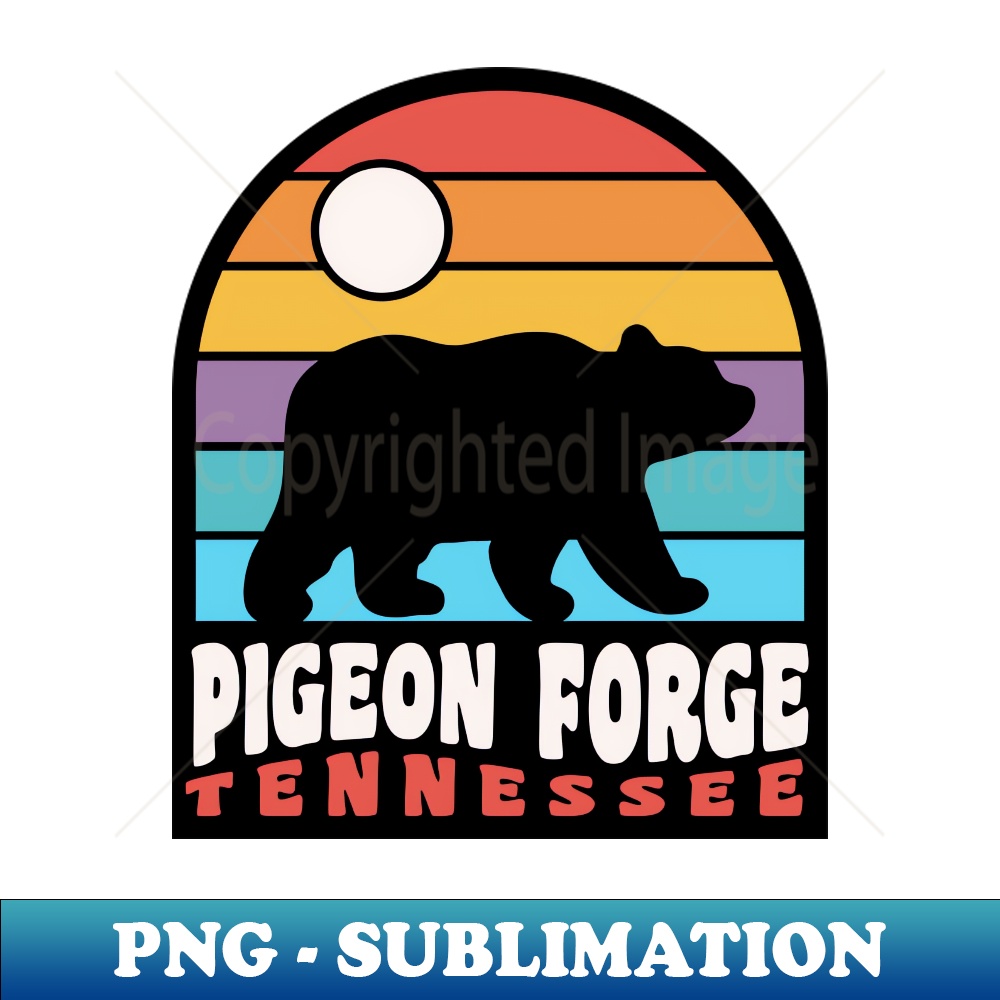 Pigeon Forge Tennessee Great Smoky Mountains Bear Badge - Un | Inspire ...