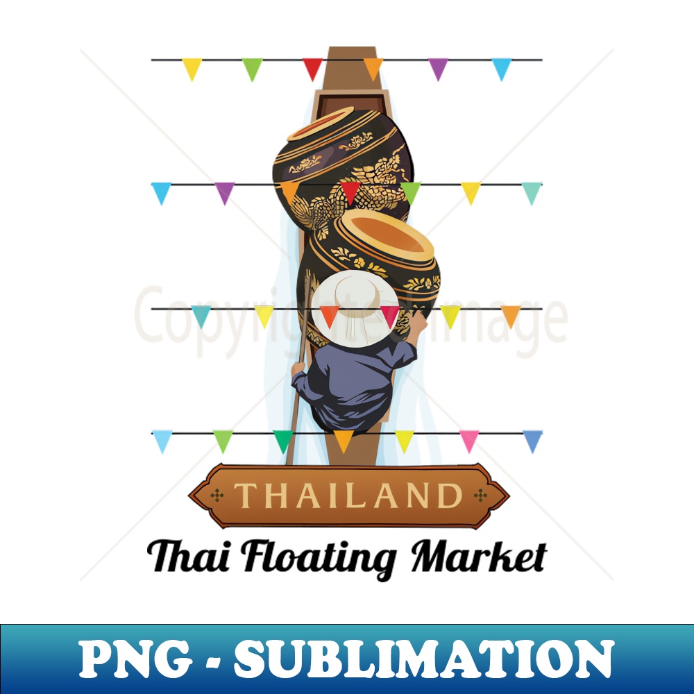 Thai Floating Market - Modern Sublimation PNG File - Create - Inspire ...