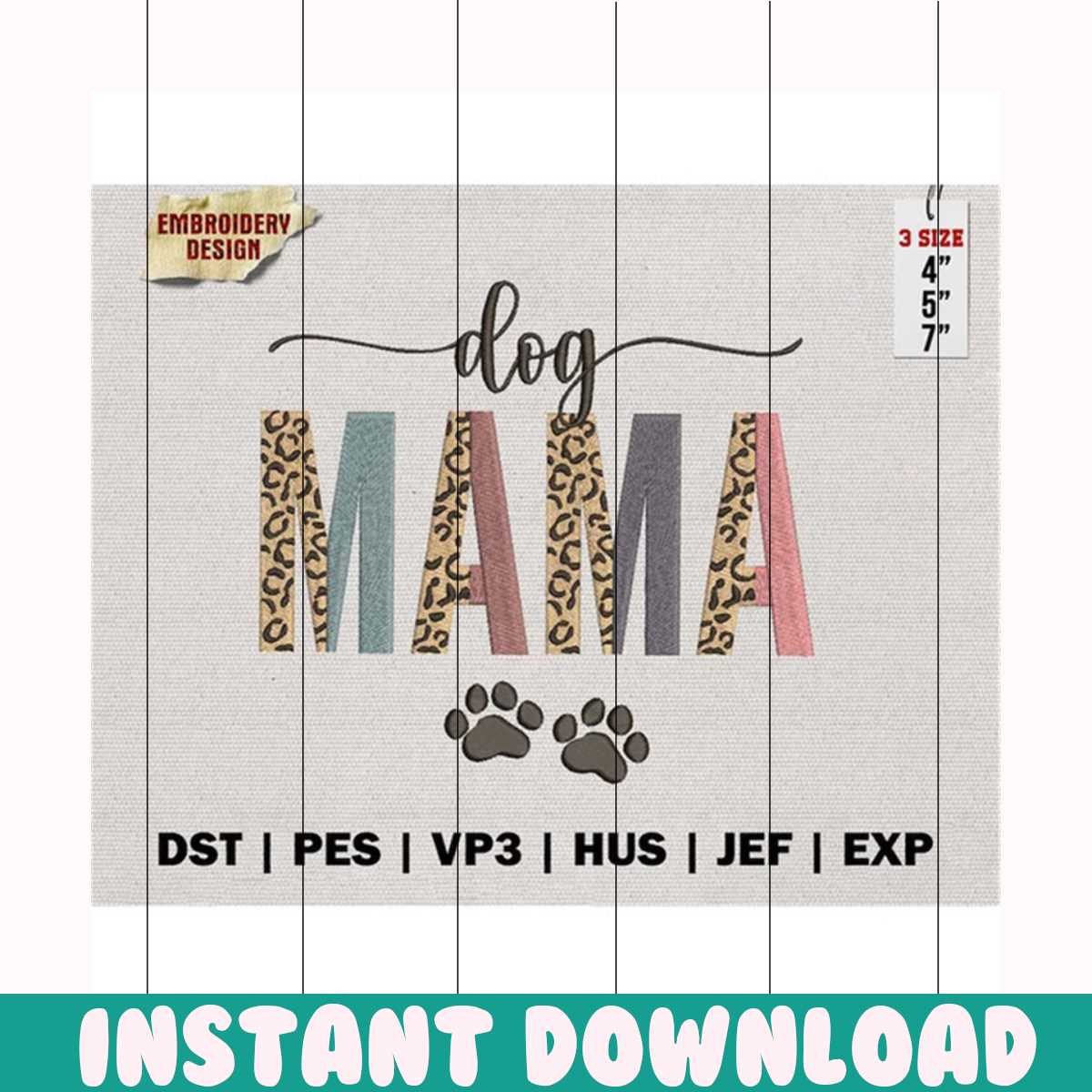 Dog Mama Embroidery Files, Mothers Day Embroidery, Mom Embro | Inspire ...