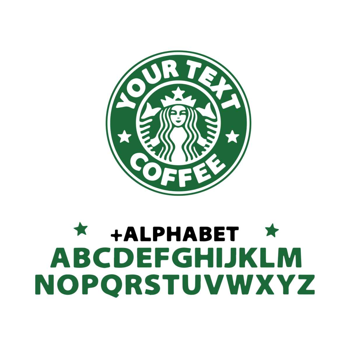 Starbucks Font Svg, Trending Svg, Coffee Brand Svg, Alphabet | Inspire ...