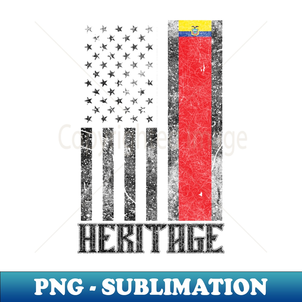 Ecuador Hispanic Heritage distressed flag - PNG Transparent - Inspire ...