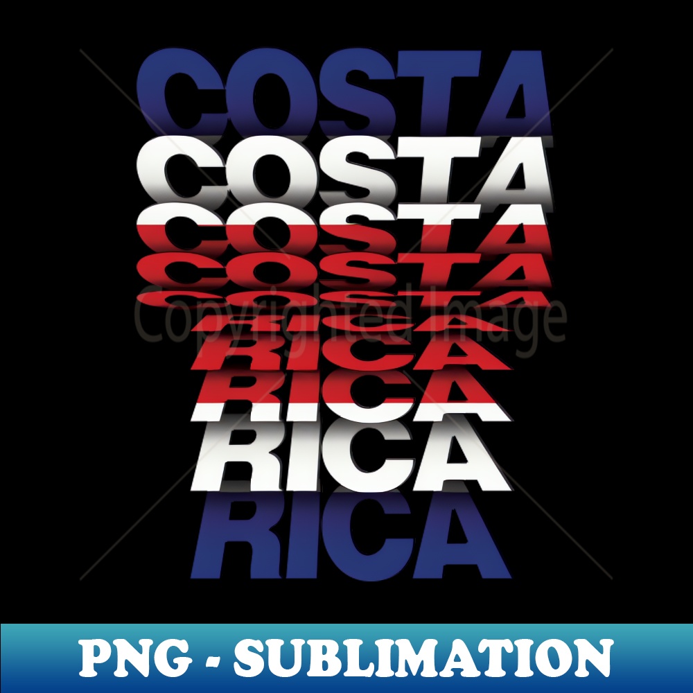 Costa Rica Flag Flip Text effect - Aesthetic Sublimation Dig - Inspire ...