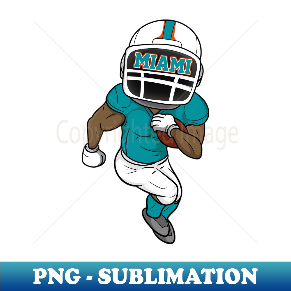 Miami Football Player Team Colors - PNG Transparent Sublimat | Inspire ...