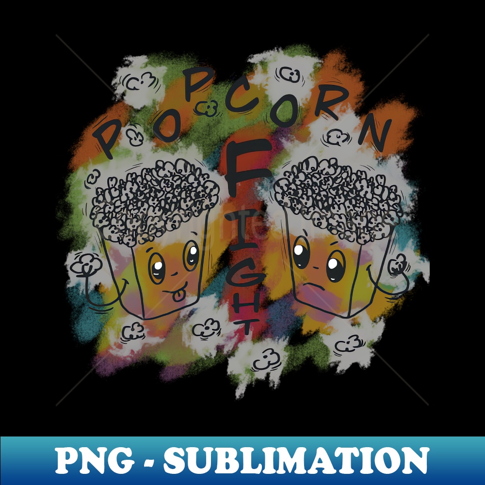 Popcorn Fight - Instant PNG Sublimation Download - Defying t | Inspire ...