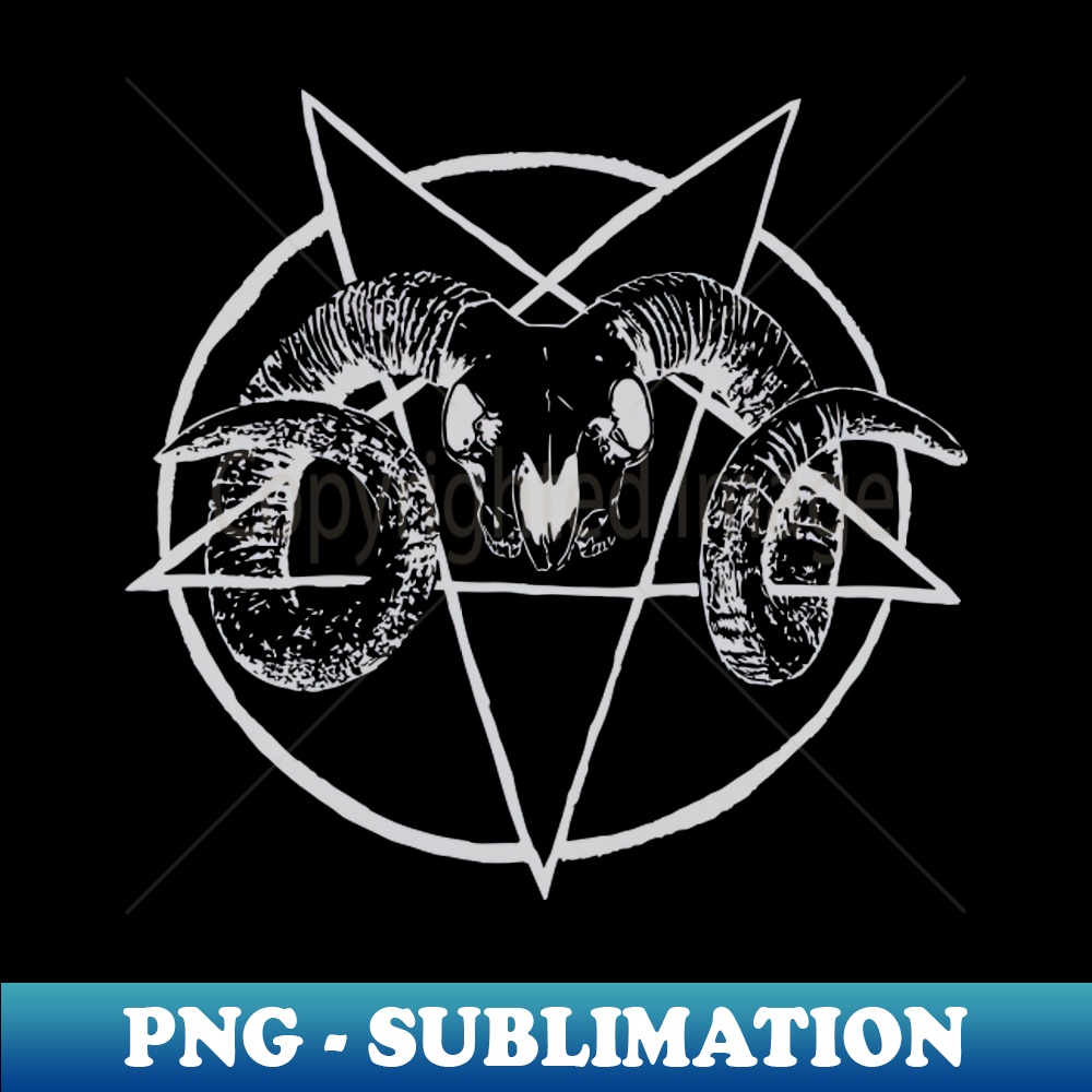 goat skull - PNG Transparent Sublimation Design - Capture Im - Inspire ...