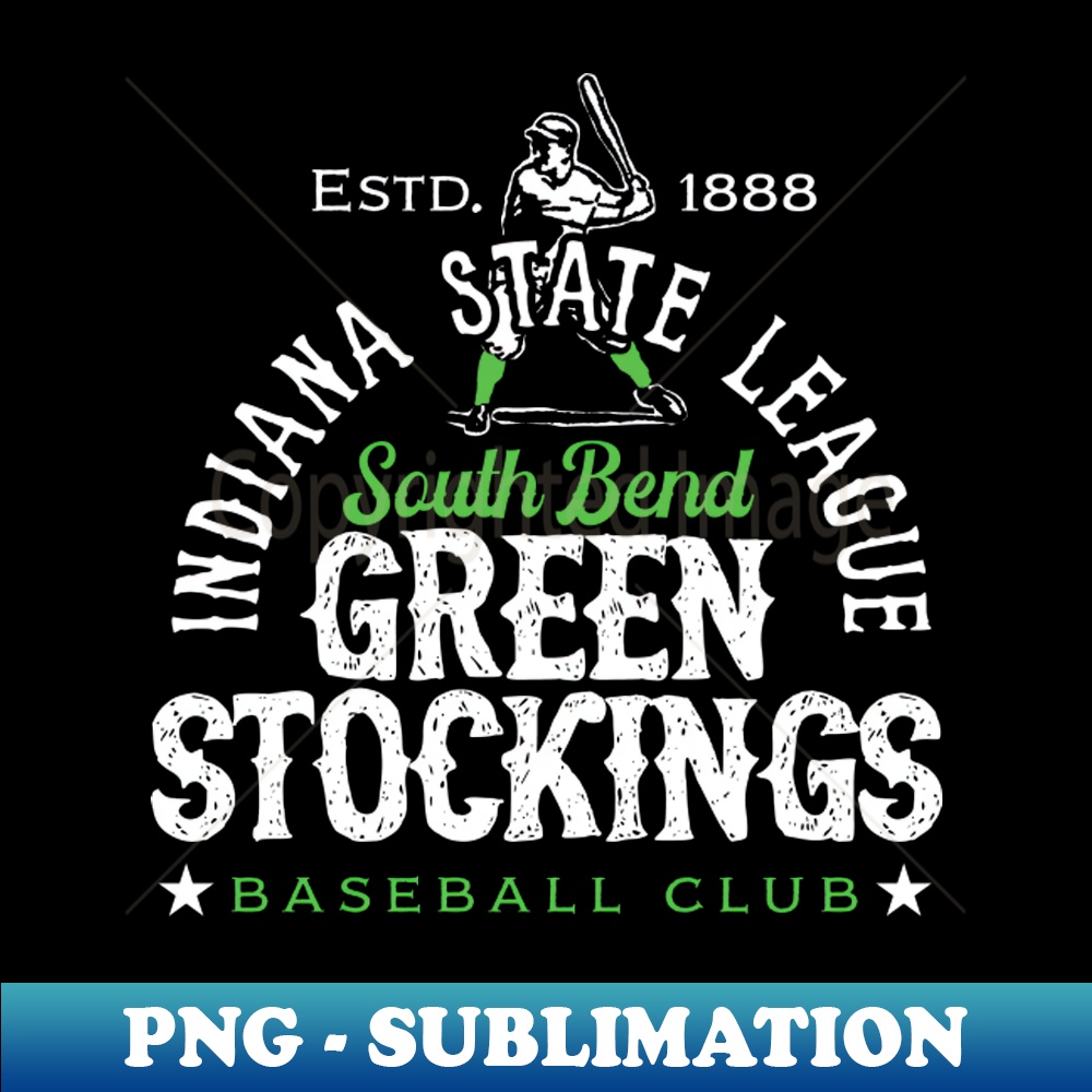 South Bend Green Stockings Baseball - Instant Sublimation Di | Inspire ...