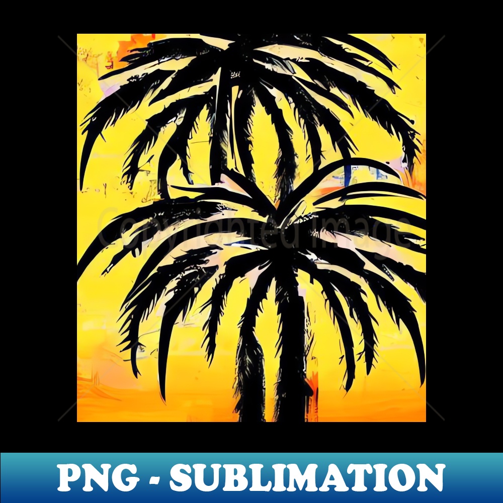 Spray Paint Palm Trees Sunset Summertee - Premium Sublimatio | Inspire ...