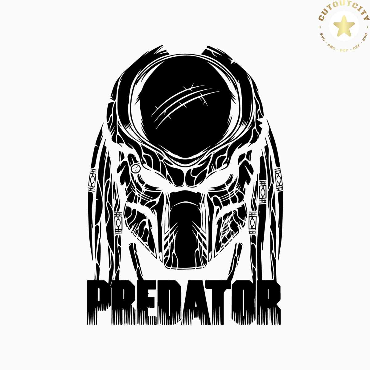 DIGITAL CLIPART: Svg Dxf Eps Png | Predator Hunter Alien | C | Inspire ...
