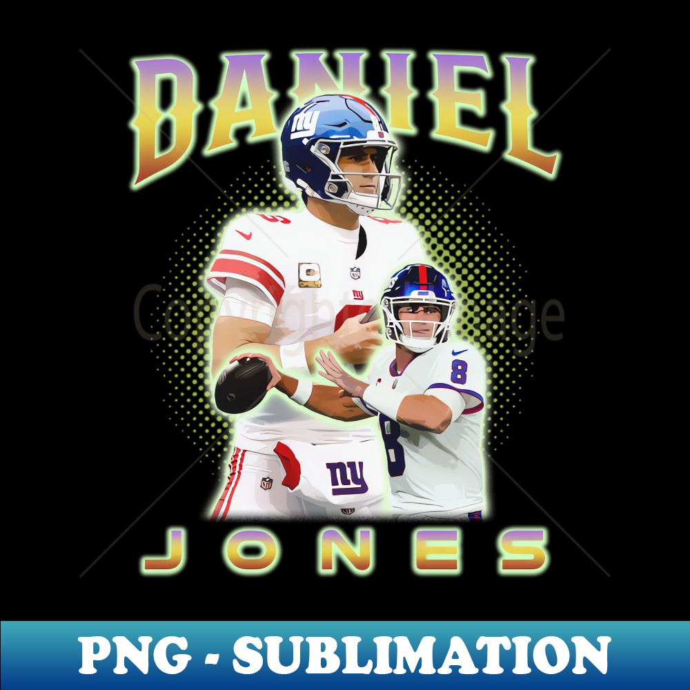 Daniel Jones Football Poster Style - Sublimation-Ready PNG F | Inspire ...