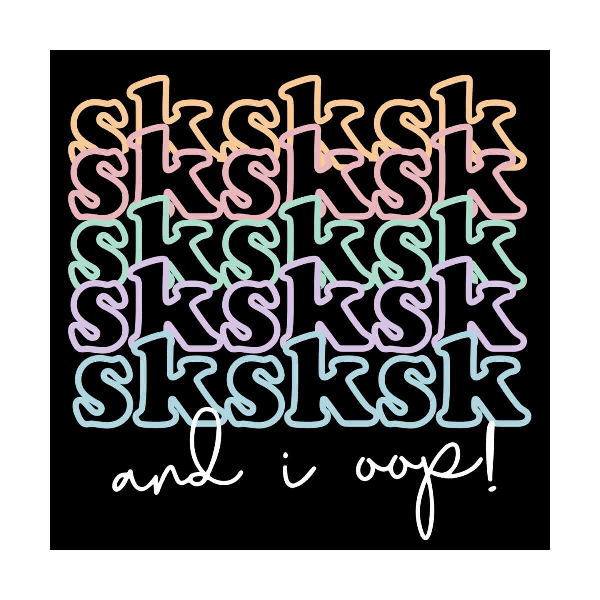 SkSkSkSk Svg, Trending Svg, Neon Letter Svg, Hot Trend Svg, - Inspire ...