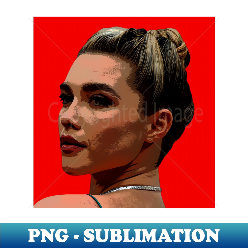 Florence Pugh - High-Resolution PNG Sublimation File - Stunn - Inspire Uplift